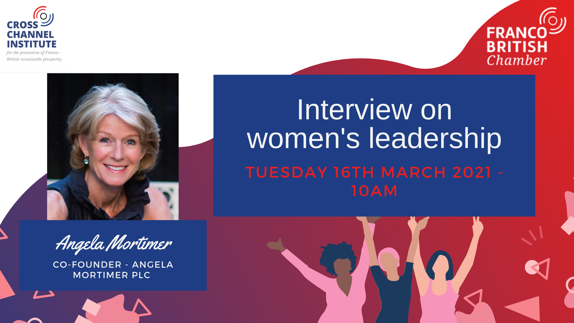 Replay - Interview sur le leadership au féminin avec Angela Mortimer